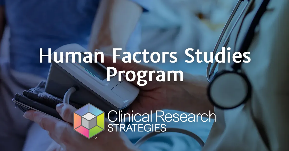 Human Factors Studies Program - Clinical Research Strategies